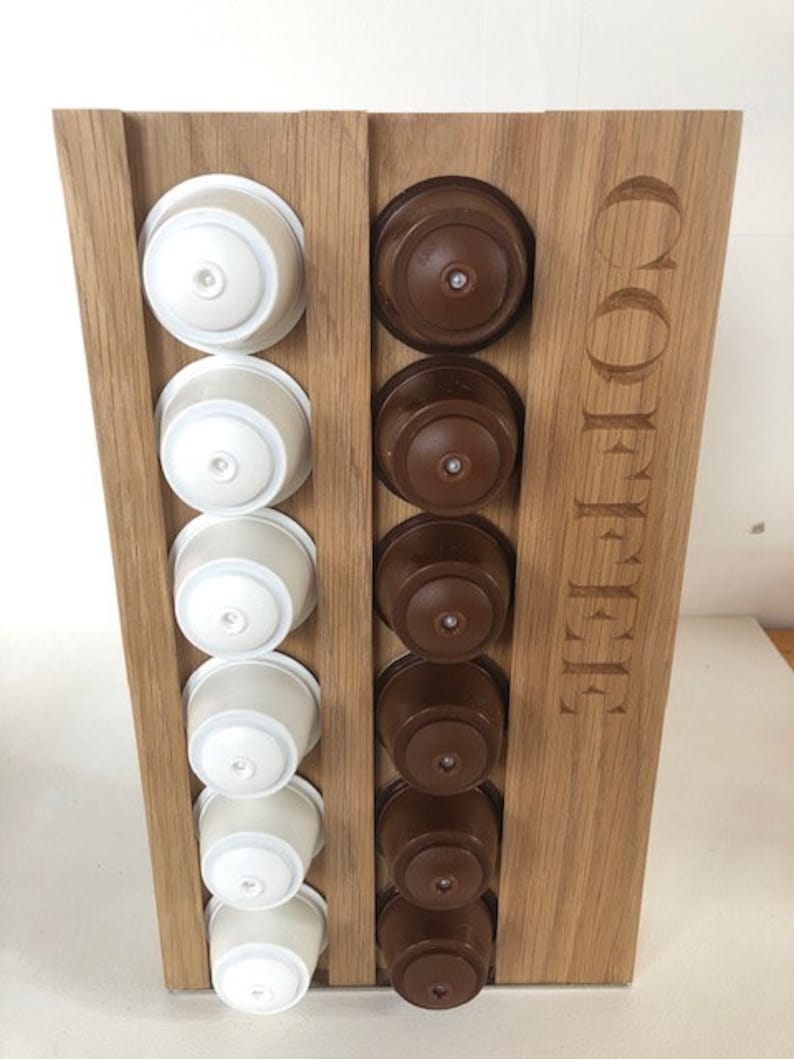 12 X Dolce Gusto Capsules Holder Solid Oak and Stainless | Etsy