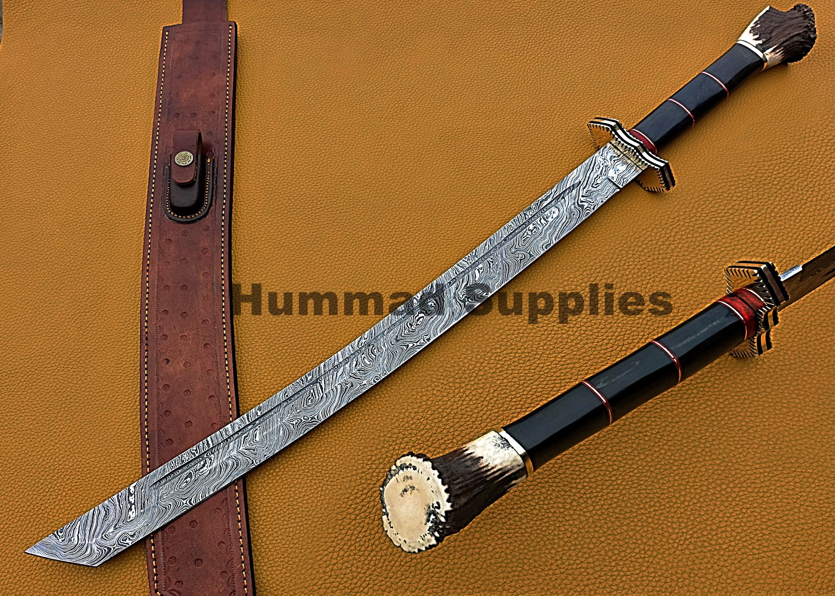 Damascus Steel Samurai Sword