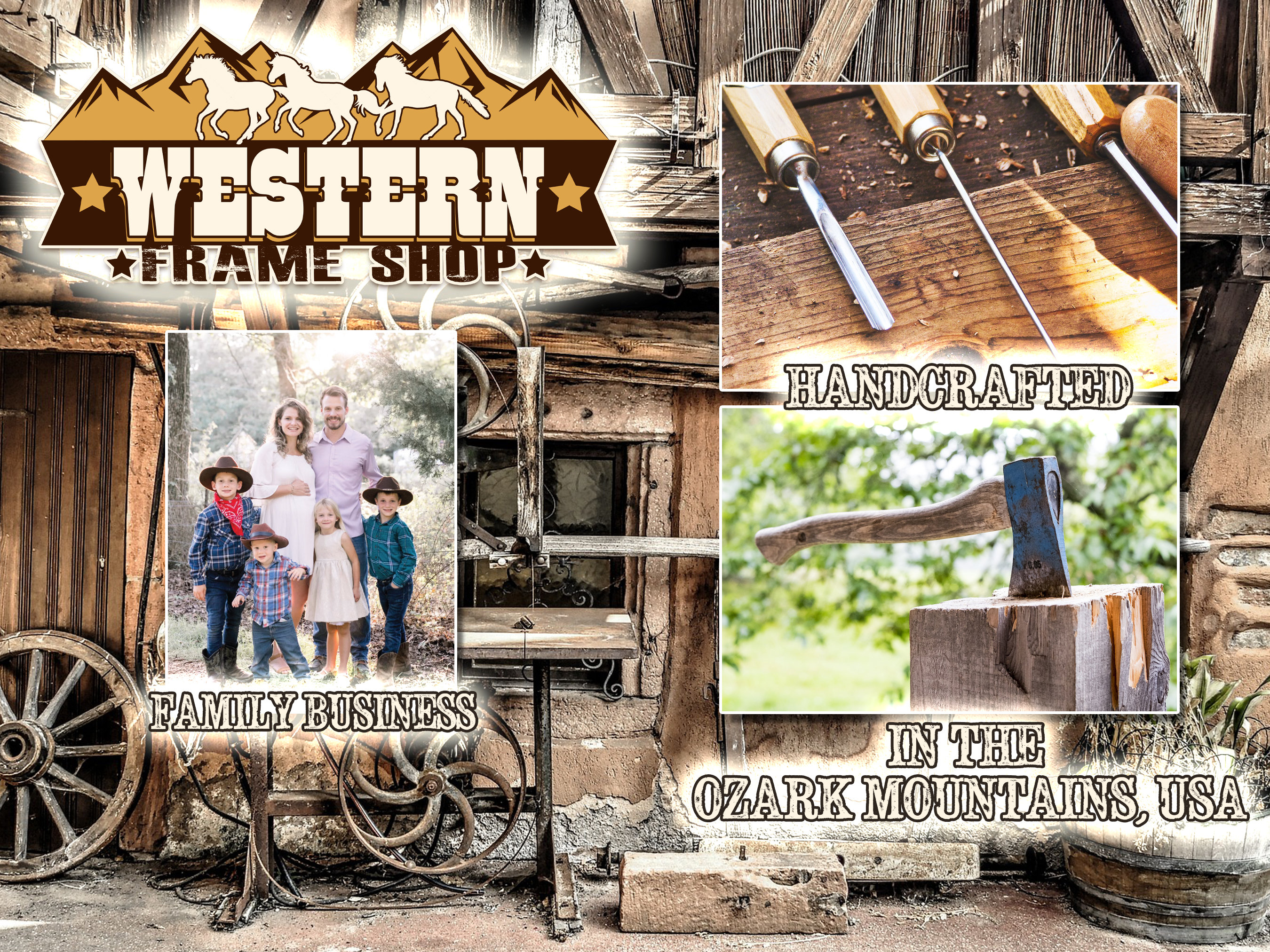 Old West Frame Rustic Frame With Western Corners. Handmade - Etsy