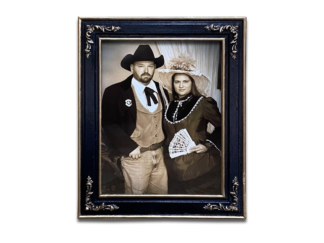Handmade Victorian Style Picture Frame – Black & Gold Baroque Decor - Etsy