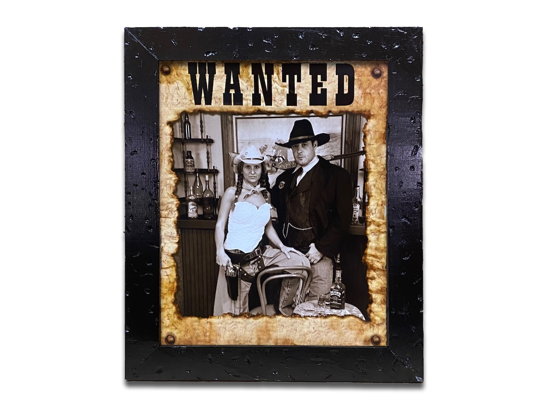 Black Beauty Frame, Rustic Frame, Distressed Wooden Frame. - Etsy