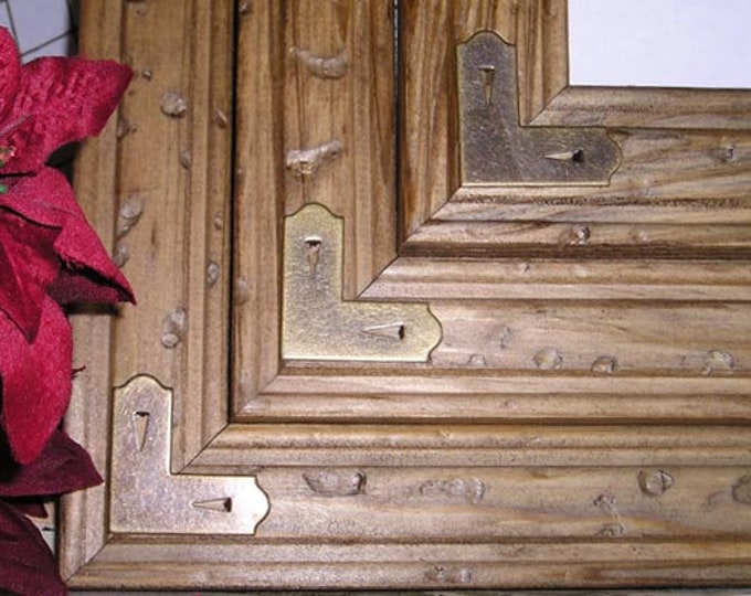 Rustic Picture Frame With Western Corners. Handmade Distressed - Etsy