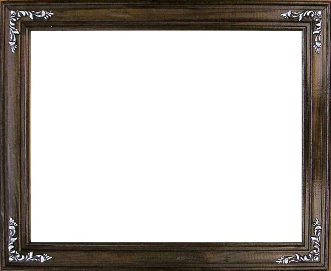 Victorian Style Brown & Silver Frame Handmade Vintage - Etsy