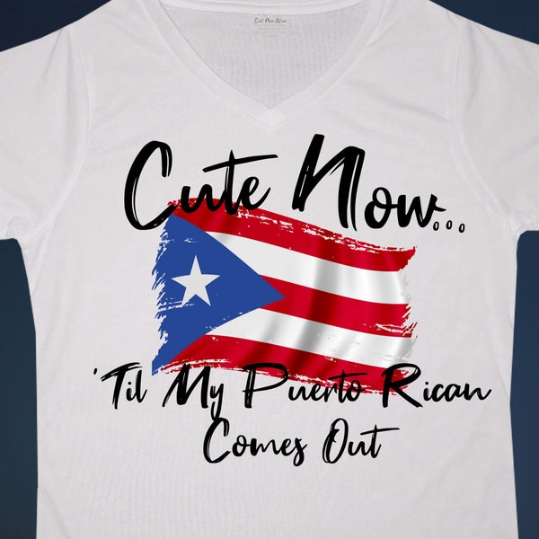 V Neck Puerto Rico Shirt - Etsy