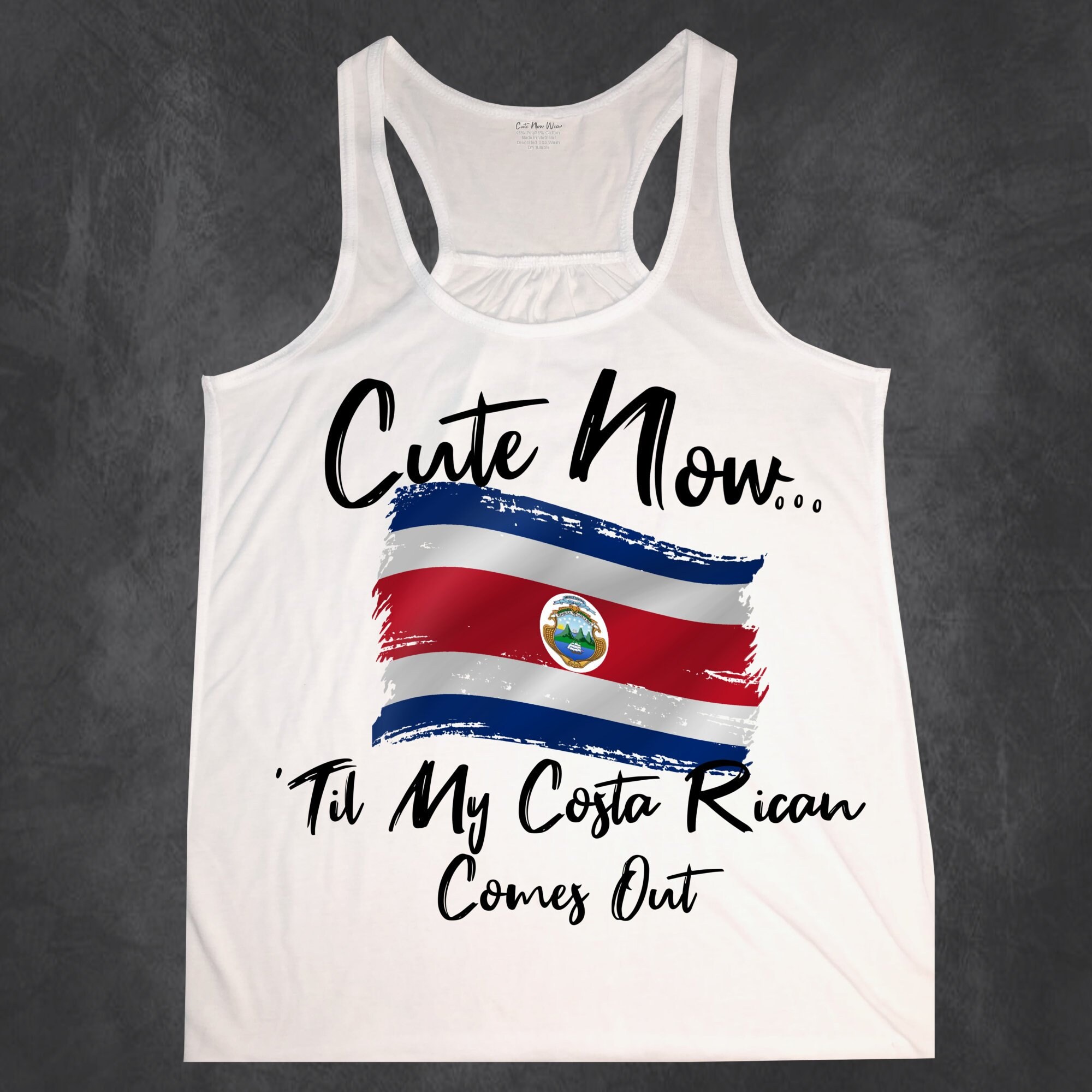 Ladies Costa Rica Tank Top cute Now... 'til My Costa Rican Comes Out ...
