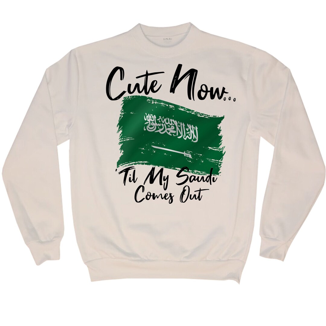 Ladies Saudi Arabian Flag Sweatshirt cute Now... - Etsy