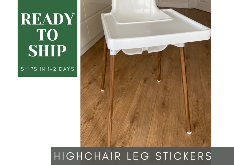 IKEA Antilop Highchair Leg Stickers Set Ready to Ship Wood | Etsy UK