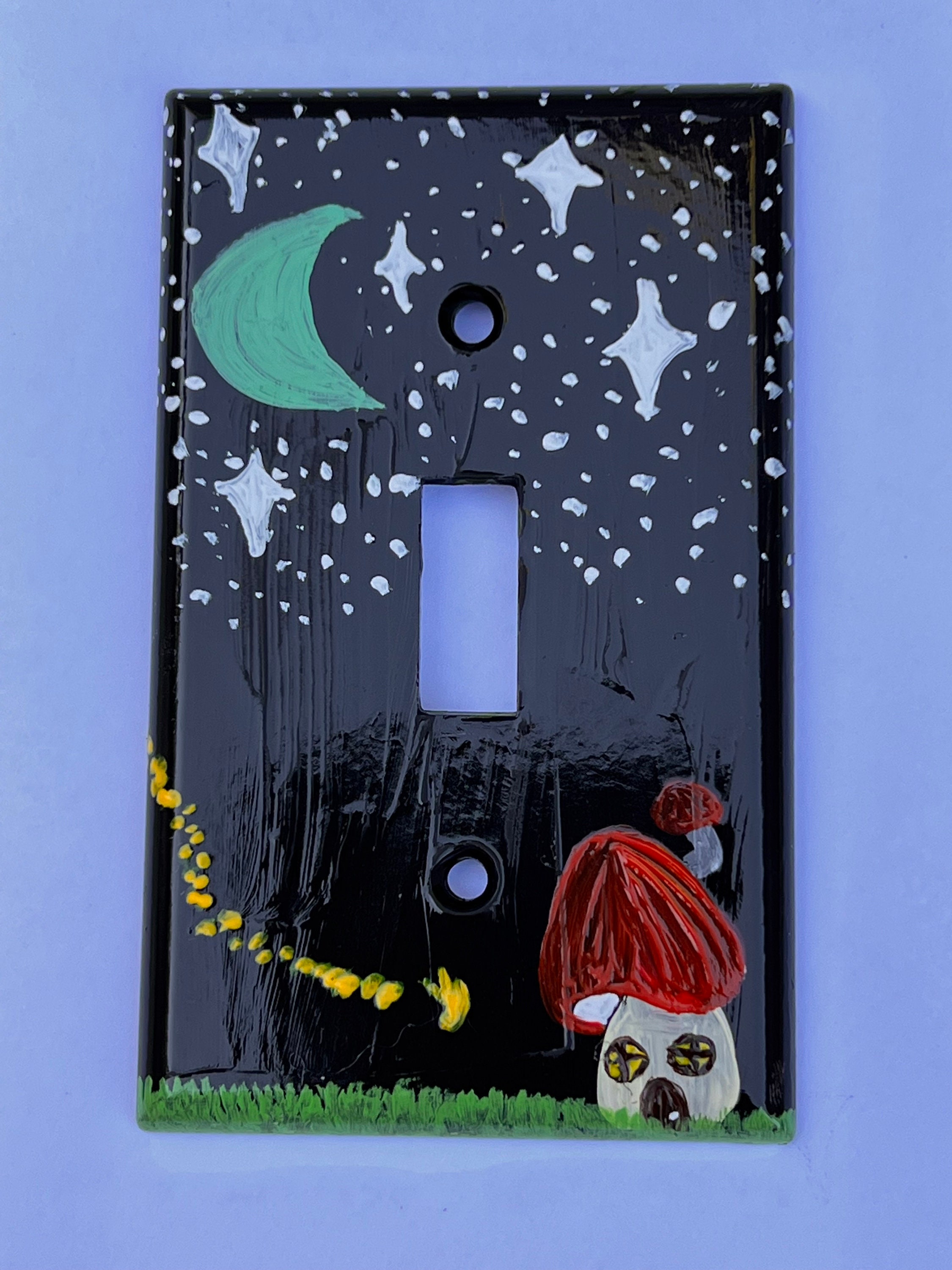 Mushroom Fairy House Night Sky Light Switch Cover Standard 1 Toggle ...