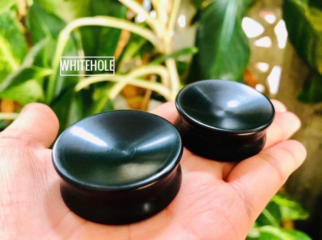 Concave Plugsmatt Backplugs Custom/plugs Smoke/plugs Resin - Etsy