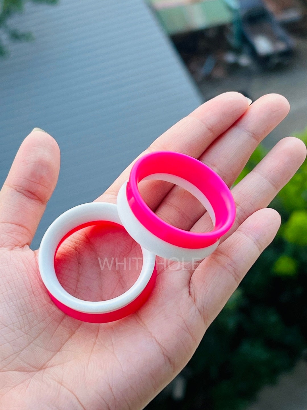 Tunnel Plugspink&white/mattplugs Custom/plugs Smoke/plugs Resin - Etsy