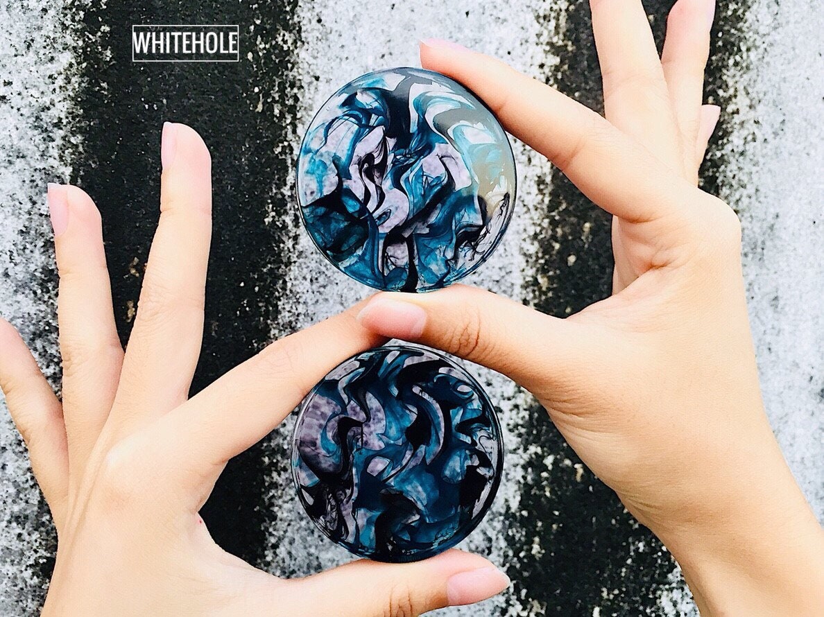 PlugsGreen&Black SmokePlugs Custom/Plugs Smoke/Plugs Resin | Etsy