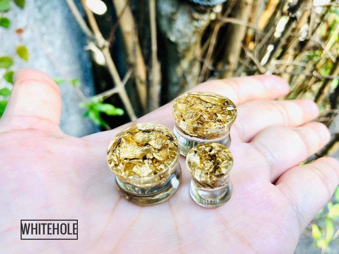 Plugsgold Foilplugs Custom/plugs Smoke/plugs Resin - Etsy