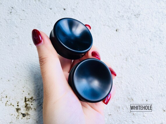 Concave Plugsmatt Backplugs Custom/plugs Smoke/plugs Resin - Etsy