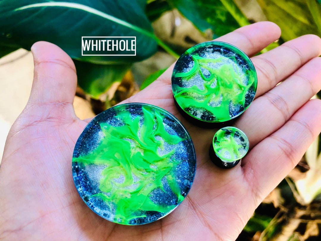 Plugs[aurora]-plugs Custom/plugs Smoke/plugs Resin - Etsy