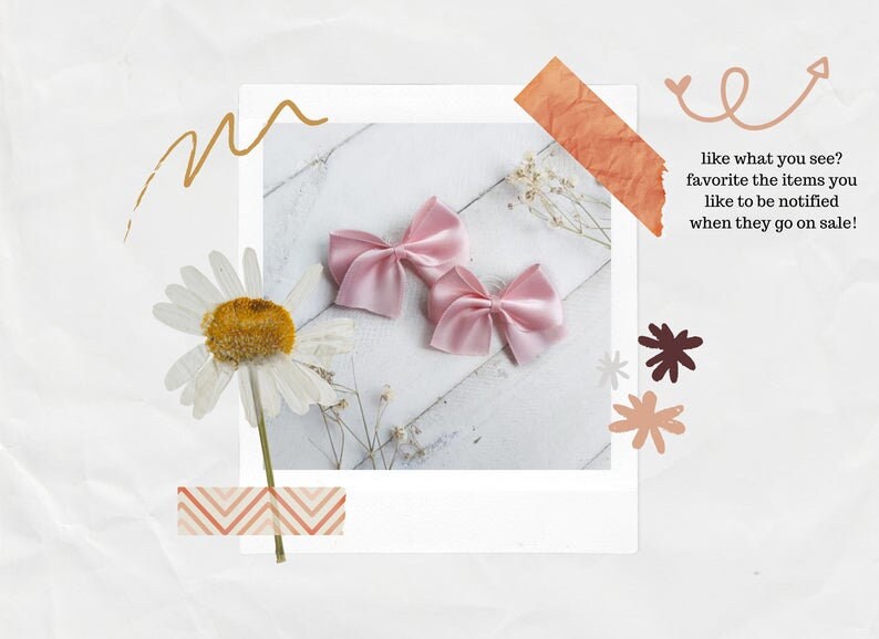 Red Valentine Ribbon Bows for Dogs and Girls With Gummibands and ...