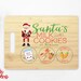 Personalized Milk & Cookies for Santa Tray Santa's Milk Cookies Tray ...
