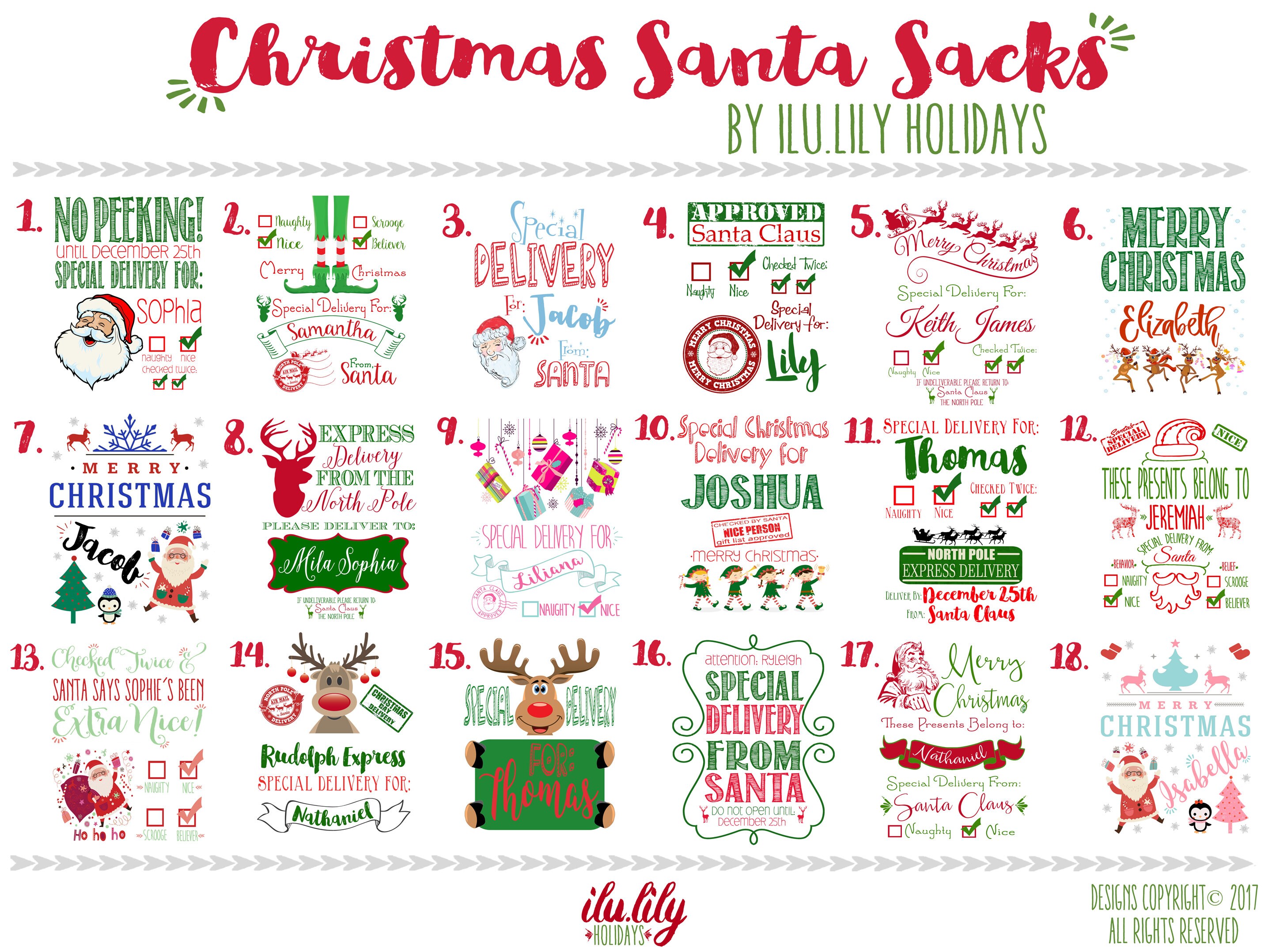 Personalized Santa Sack -santa Checked Twice Special Delivery ...