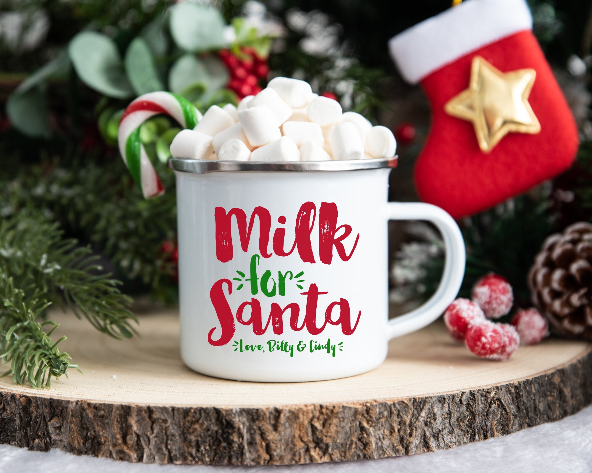 Milk for Santa Claus Camper Mug funky Milk for Santa Mug - Etsy