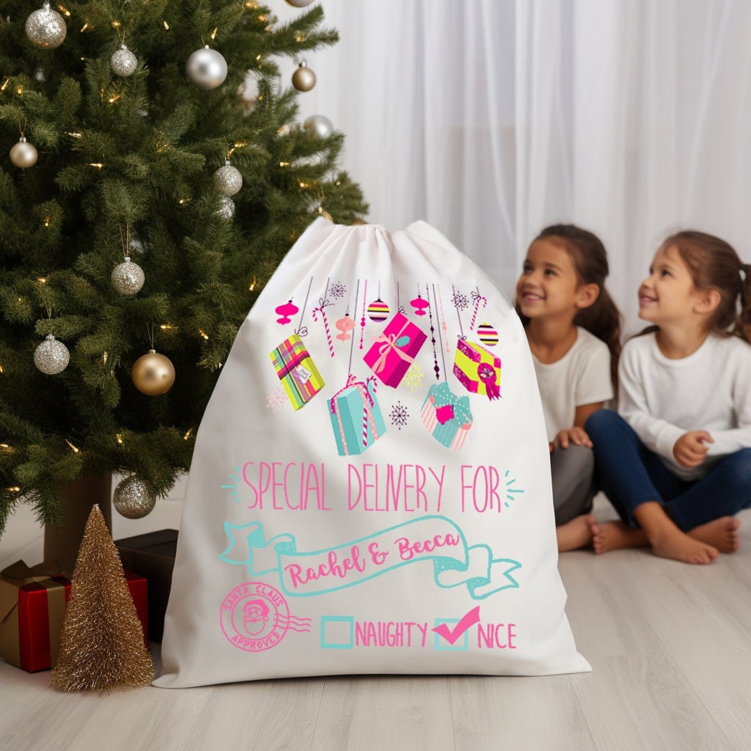 Personalized Santa Sack – Special Delivery Christmas Gift Bag - Etsy