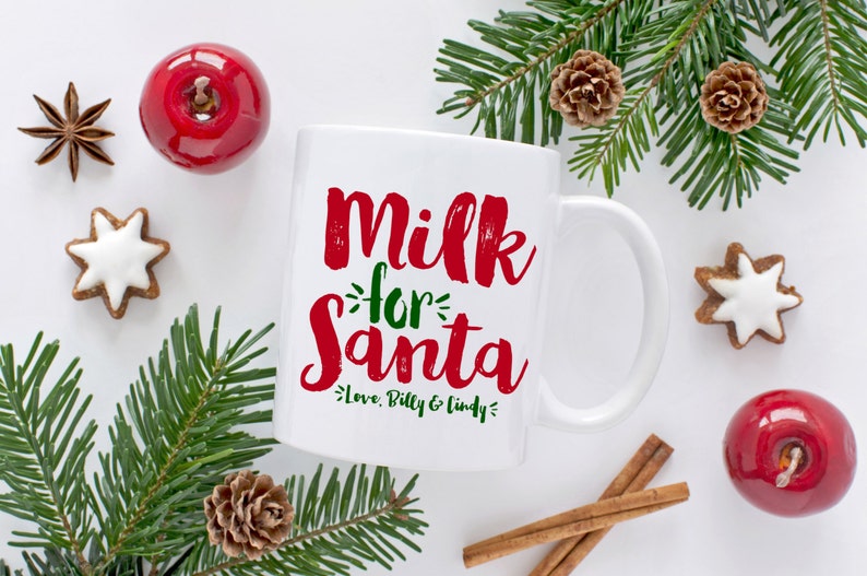 Milk for Santa Claus Camper Mug funky Milk for Santa Mug - Etsy