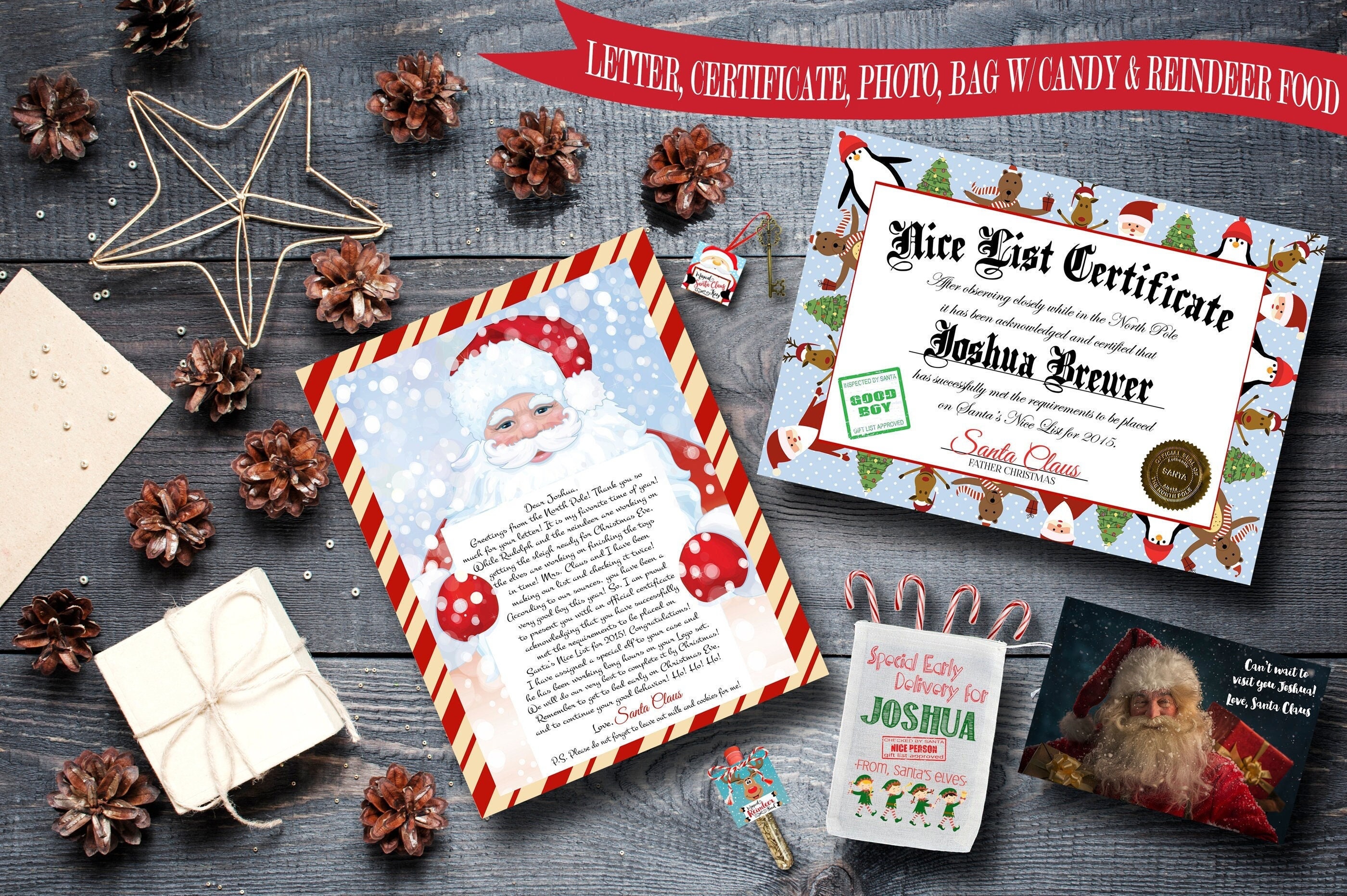 Christmas Package From Santa Claus - Letter From Santa, Nice List ...