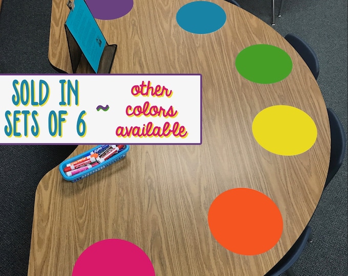 Dry Erase Circle, Dry Erase Desk, Classroom Decal, Teacher Decal, Dry ...