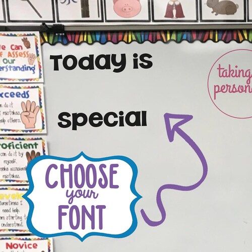 Classroom Whiteboard Look What's Happening Today Vinyl - Etsy