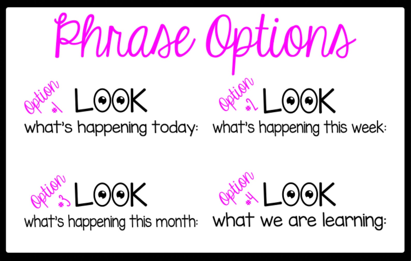 Classroom Whiteboard Look What's Happening Today Vinyl - Etsy