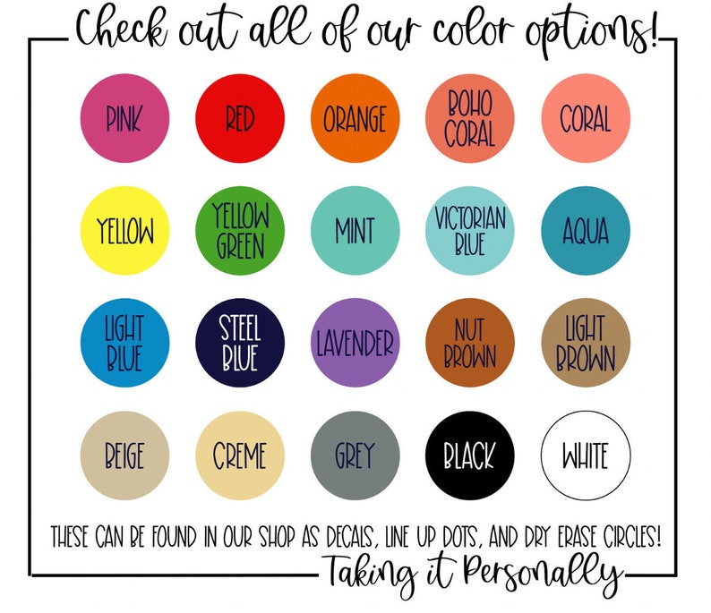 Classroom Number Decals: Durable Vinyl Labels for Organization - Etsy