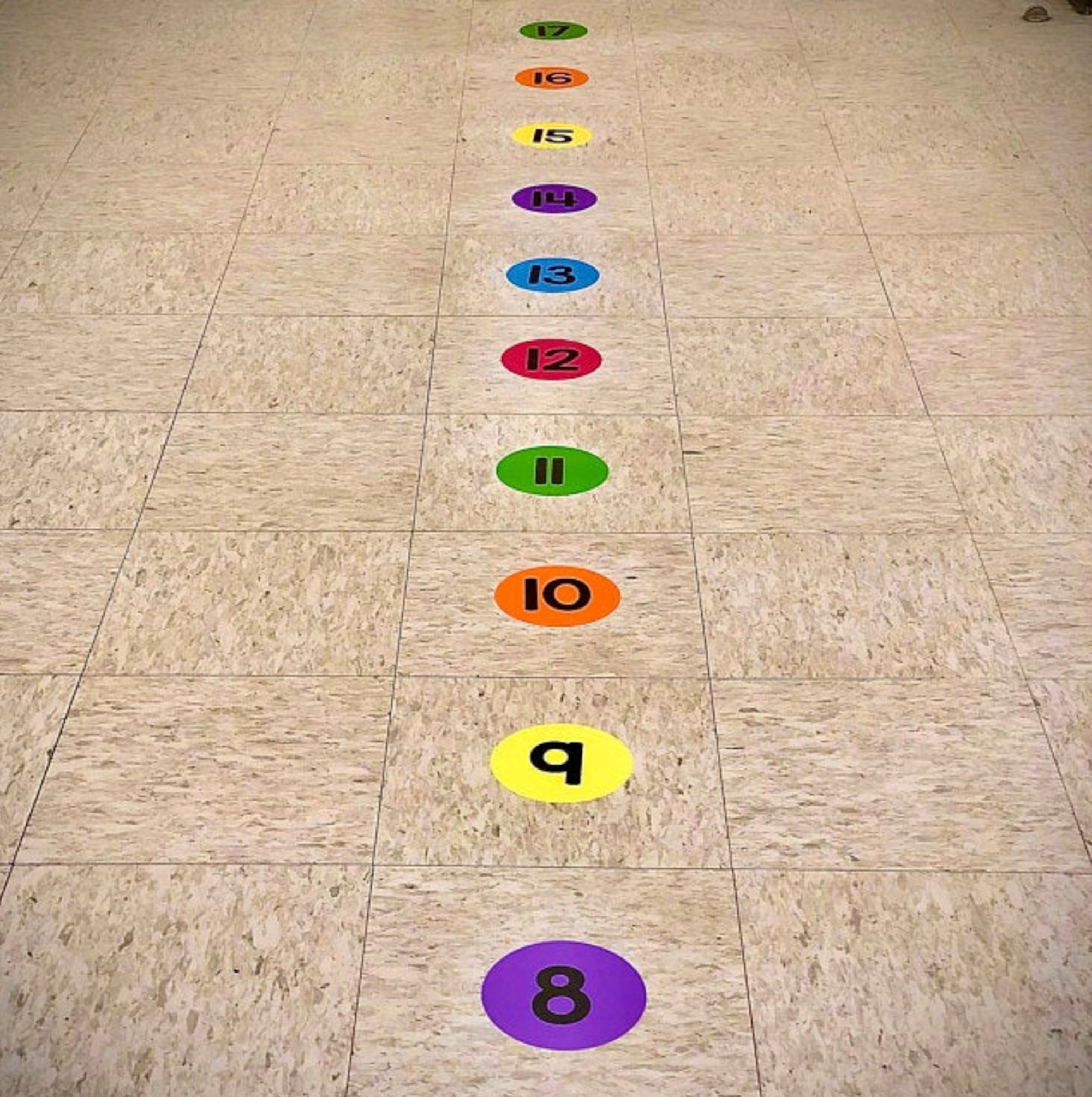 Floor Stickers For Classroom WaaHome Line Up Spots For Classroom Floor ...