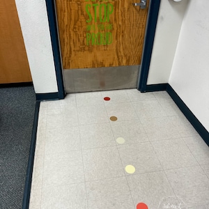 Classroom Line up Dots: Vinyl Floor Stickers, Numbered Decals - Etsy
