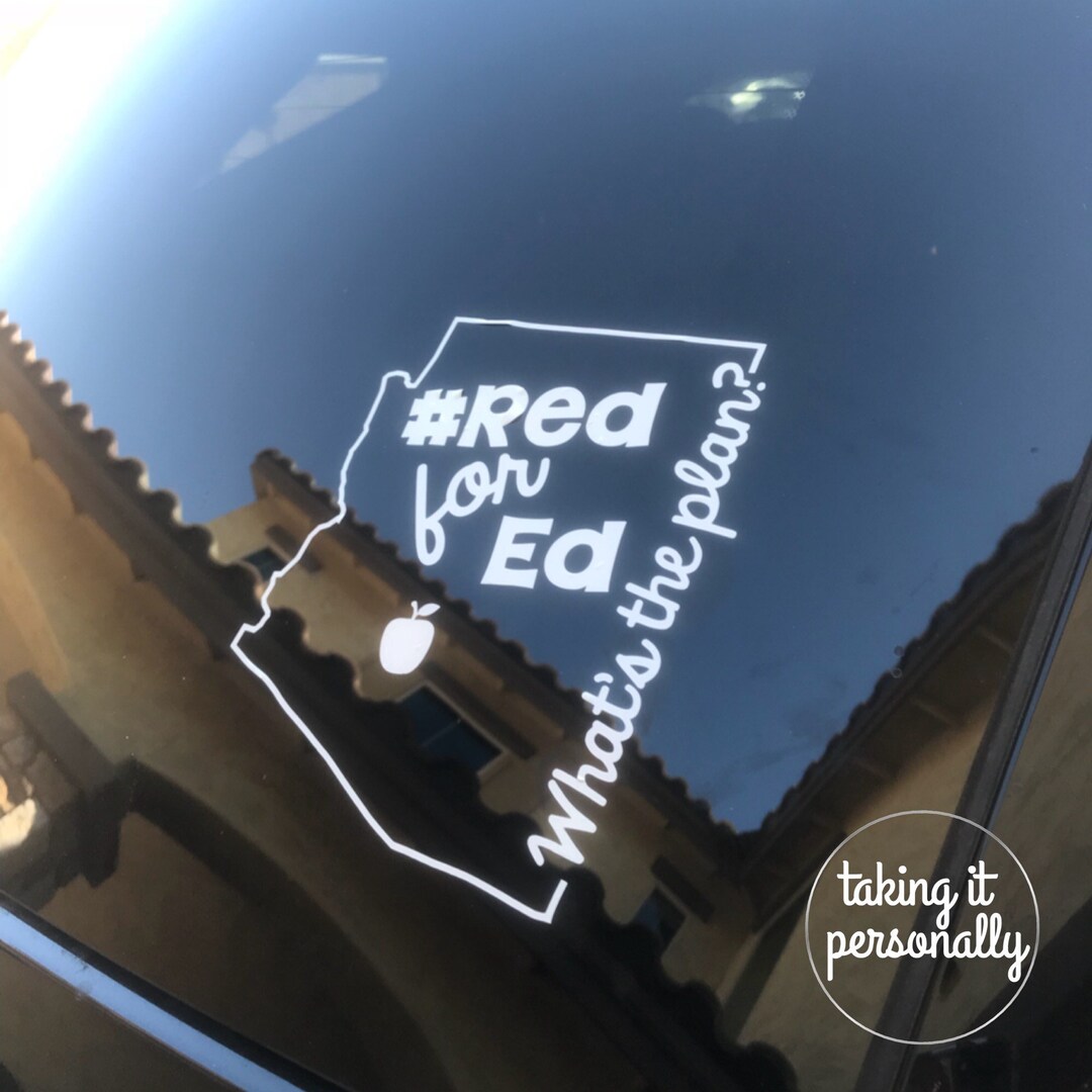 Redfored / #redfored / Red for Ed / Teacher Decal / Arizona Decal / Red ...