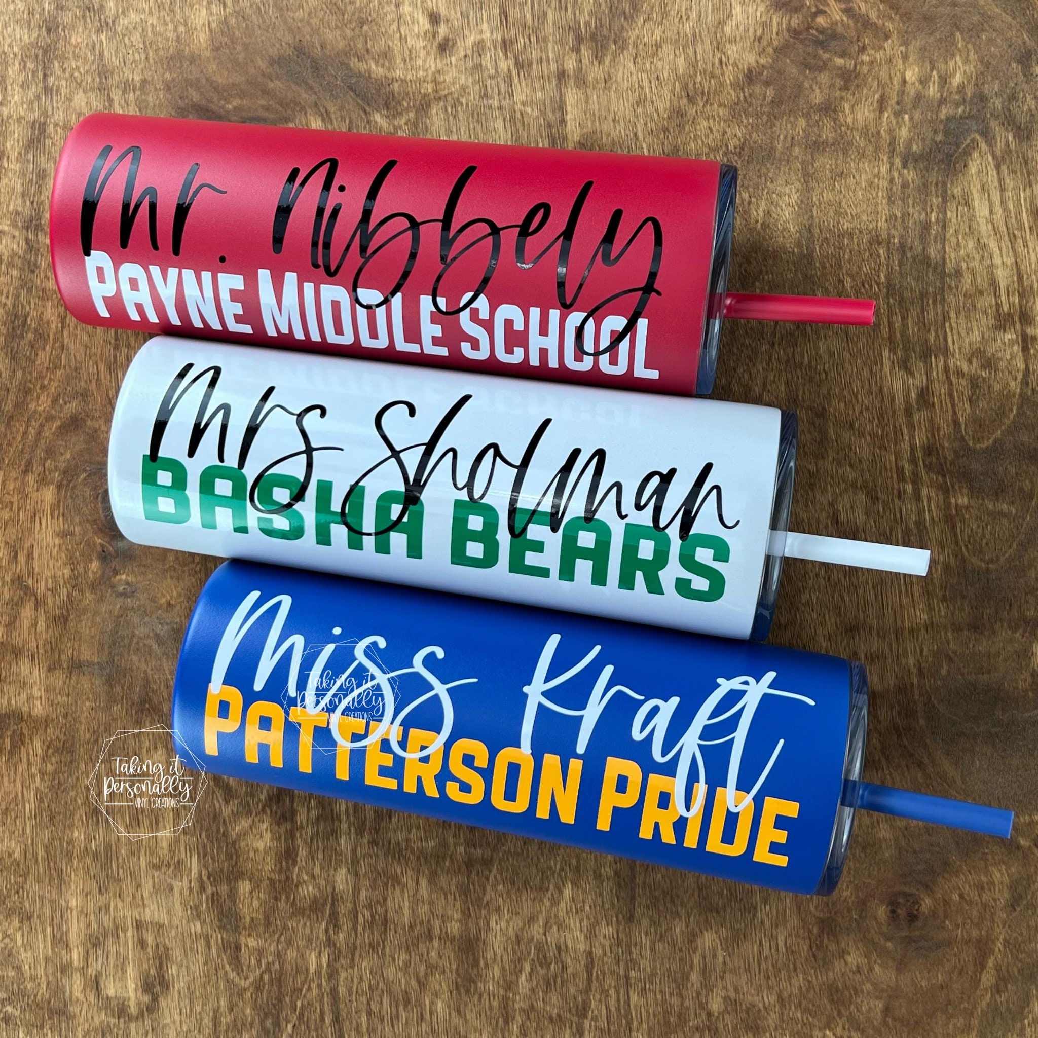 CUSTOM Teacher School Cup - Etsy