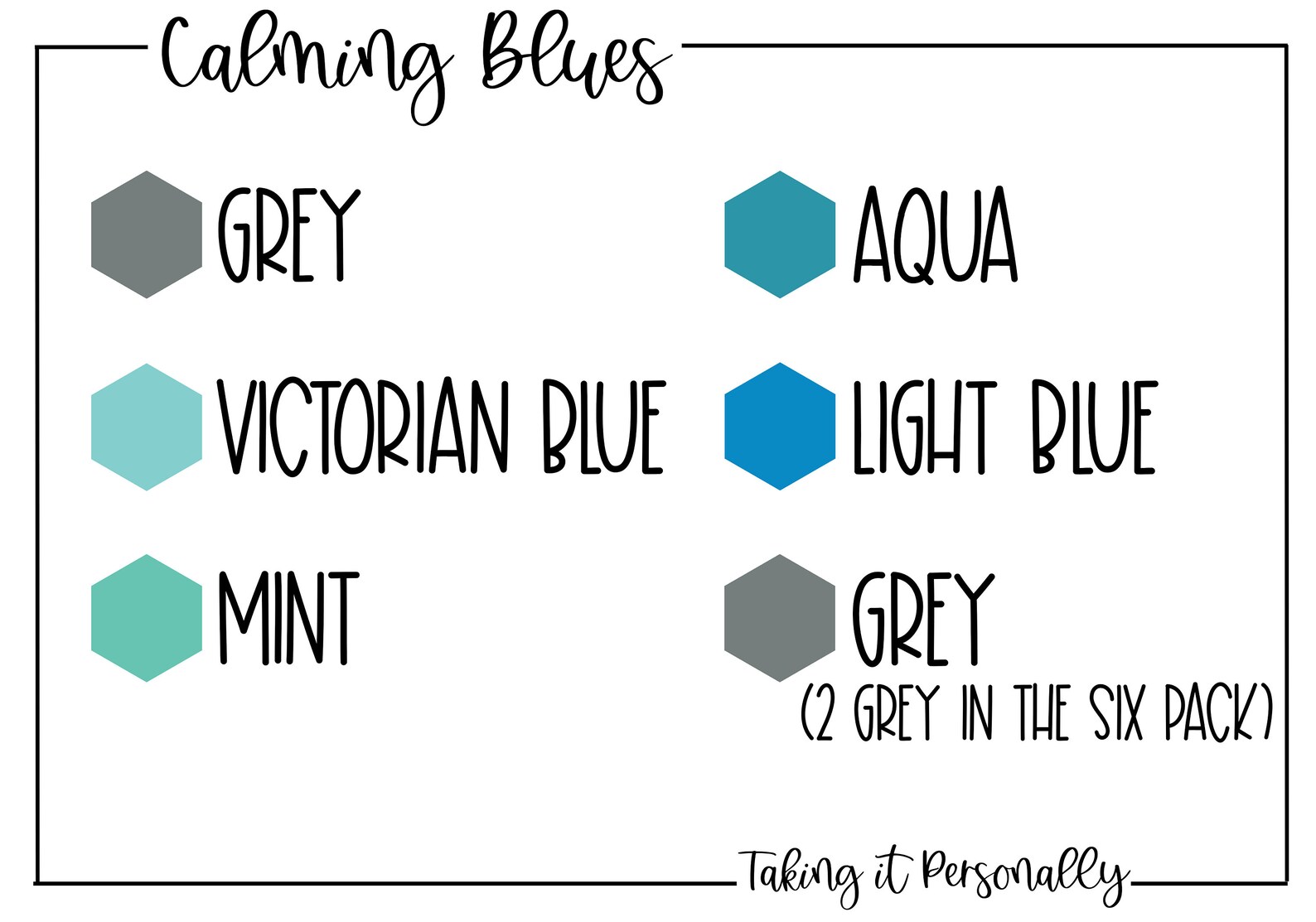 Calming Blues Classroom Table Dot SET - Etsy