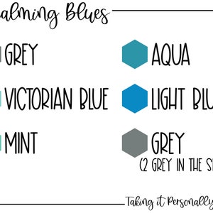 Calming Blues Classroom Table Dot SET - Etsy
