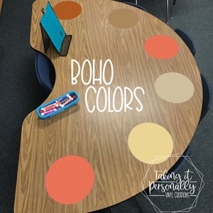 Boho Classroom Table Dot SET - Etsy