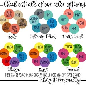 Calming Blues Classroom Table Dot SET - Etsy