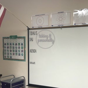 CUSTOM WORD LABELS (sold Individually) for Classroom Whiteboard ...
