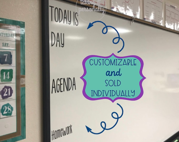 Classroom Whiteboard Look What's Happening Today Vinyl | Etsy