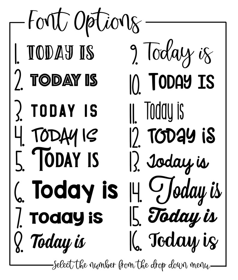 Classroom Whiteboard today Is & - Etsy