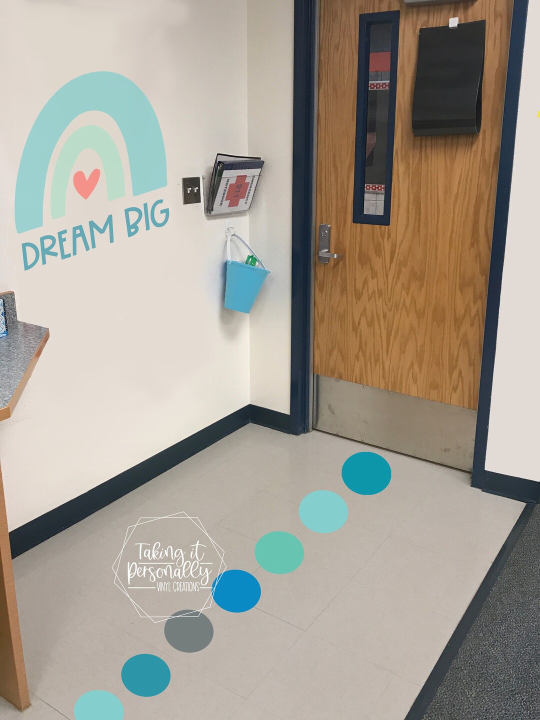 Calming Blues Line up Dots / Floor Dot Stickers / Student Line Up - Etsy