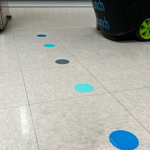 Classroom Line up Dots: Vinyl Floor Stickers, Numbered Decals - Etsy