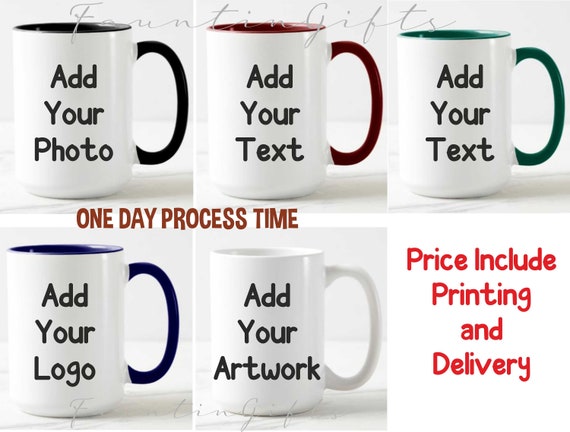 Create Your Own Design Custom Coffee Mug Personalised Mug - Etsy UK