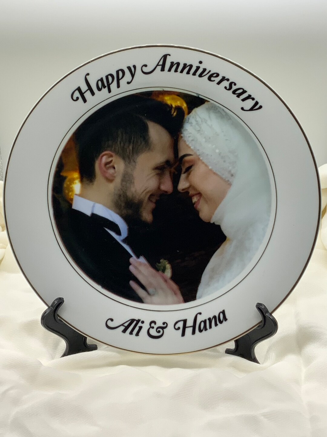 Engagement Gift Couples Gift Wedding | Personalised Photo Plate Gift ...