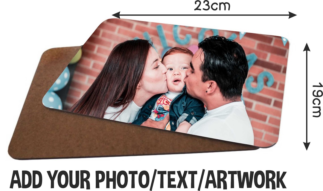 Personalised Placemat - Personalised Text Photo Image Logo Artwork ...