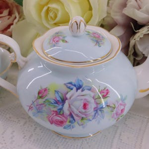 7pc Royal Grafton Tea Set for Two Persons teapot, 2 Duos, Sugar Set ...