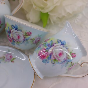 7pc Royal Grafton Tea Set for Two Persons teapot, 2 Duos, Sugar Set ...