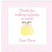 Printable Pink Lemonade Favor Tags | 3x3 | Pink Ticking Stripes With ...