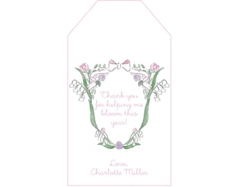 Printable Teacher Appreciation Flower Gift Tag - Etsy