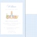 Watercolor Peter Rabbit Birthday Invitation - Blue Gingham Peter Rabbit ...